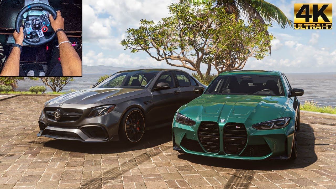 BMW M3 G80 Competition & BRABUS 800 Mercedes AMG E63S | Forza Horizon 5 ...
