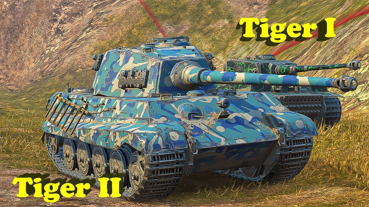 Tiger II Tiger I - WoT Blitz UZ Gaming - YouTube