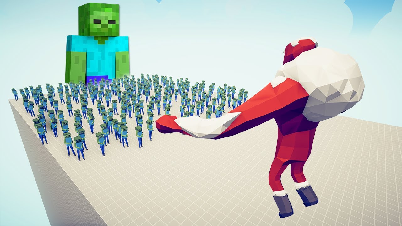 ALL SECRET UNITS vs 100x MINECRAFT ZOMBIE Part 2 | TABS - Totally ...