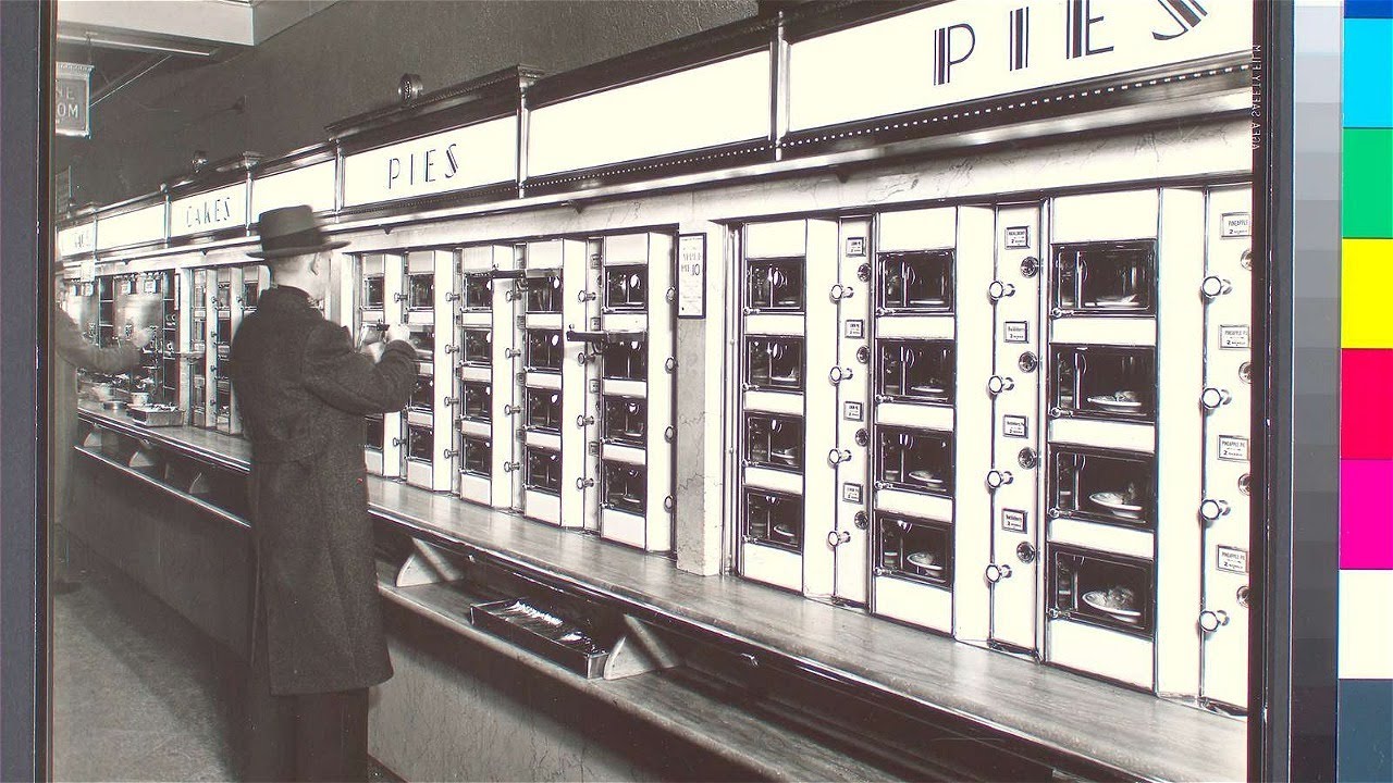The History of the Automat: The Restaurant of the Future! - YouTube