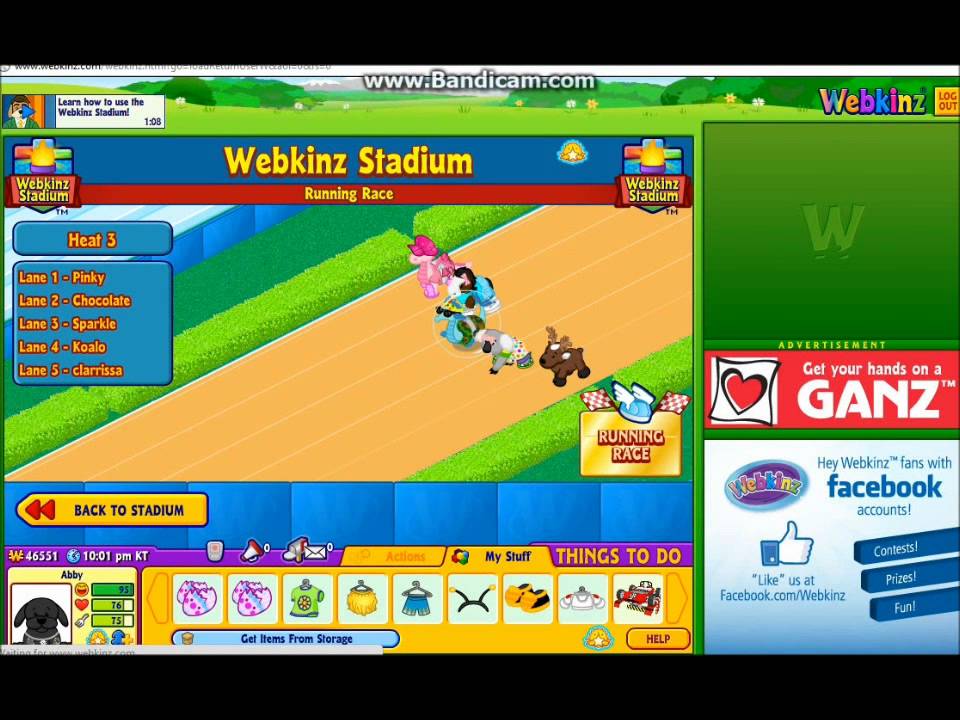 Webkinz Race- Webkinz World - YouTube