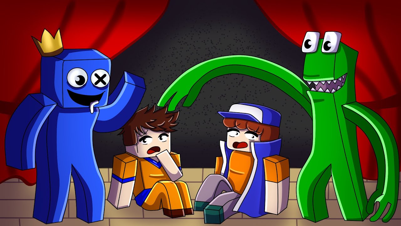 RAINBOW KLAUNY NAS GONIĄ w MINECRAFT - YouTube