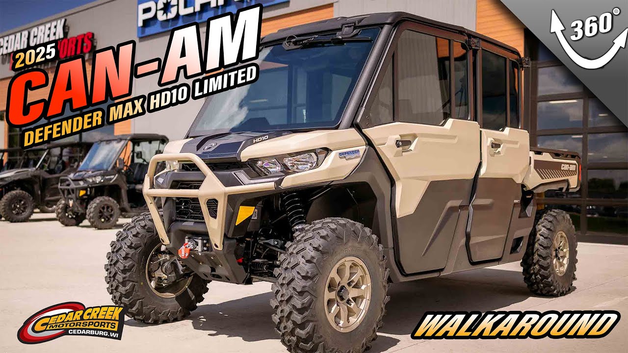 Walkaround | 2025 Can-Am® Defender MAX Limited HD10 Desert Tan ...