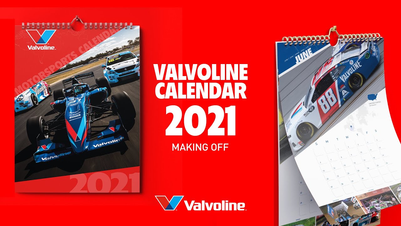 Valvoline Motorsport Calendar 2021 (making of) - YouTube