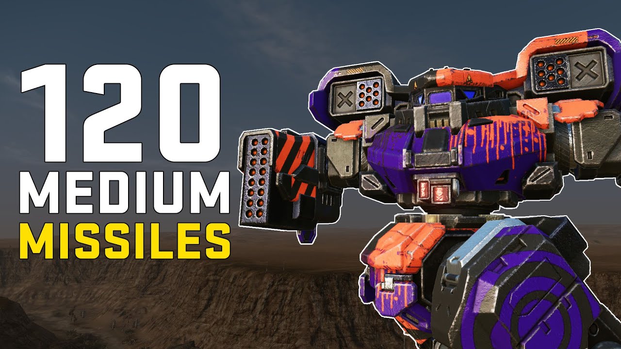 120 MISSILES SANDBLASTING ENEMIES - MechWarrior Online - YouTube