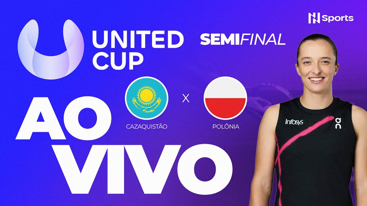 UNITED CUP: CAZAQUISTÃO x POLÔNIA | SEMIFINAL | AO VIVO E COM IMAGENS ...