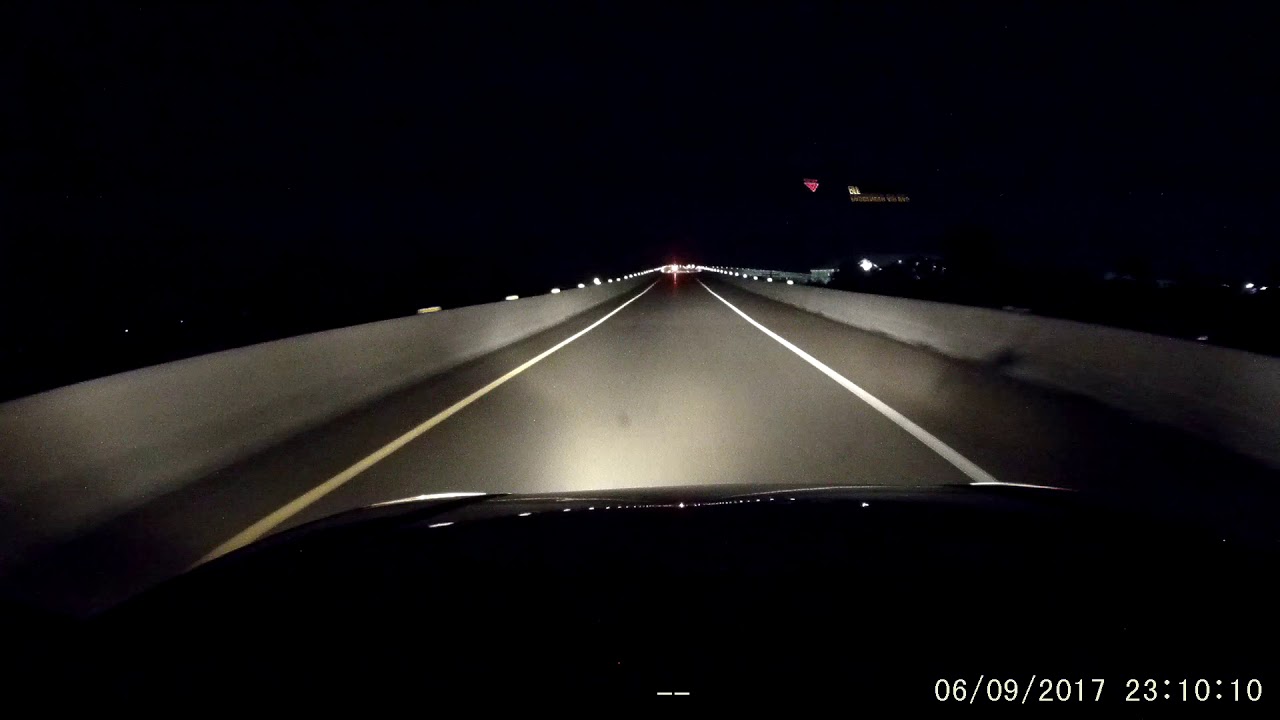 Biker passes car on single-lane exit ramp - YouTube