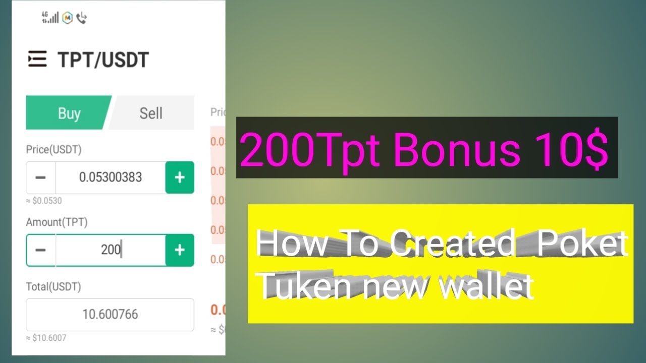 poket token creeat wallet and 200 Tpt bonus 10$🤑 - YouTube