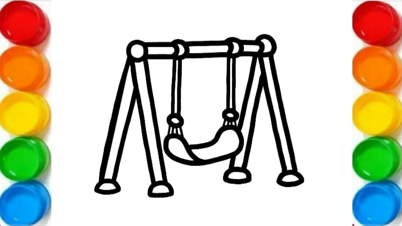 How to draw cradle Drawing, painting and coloring for kids and toddlers ...