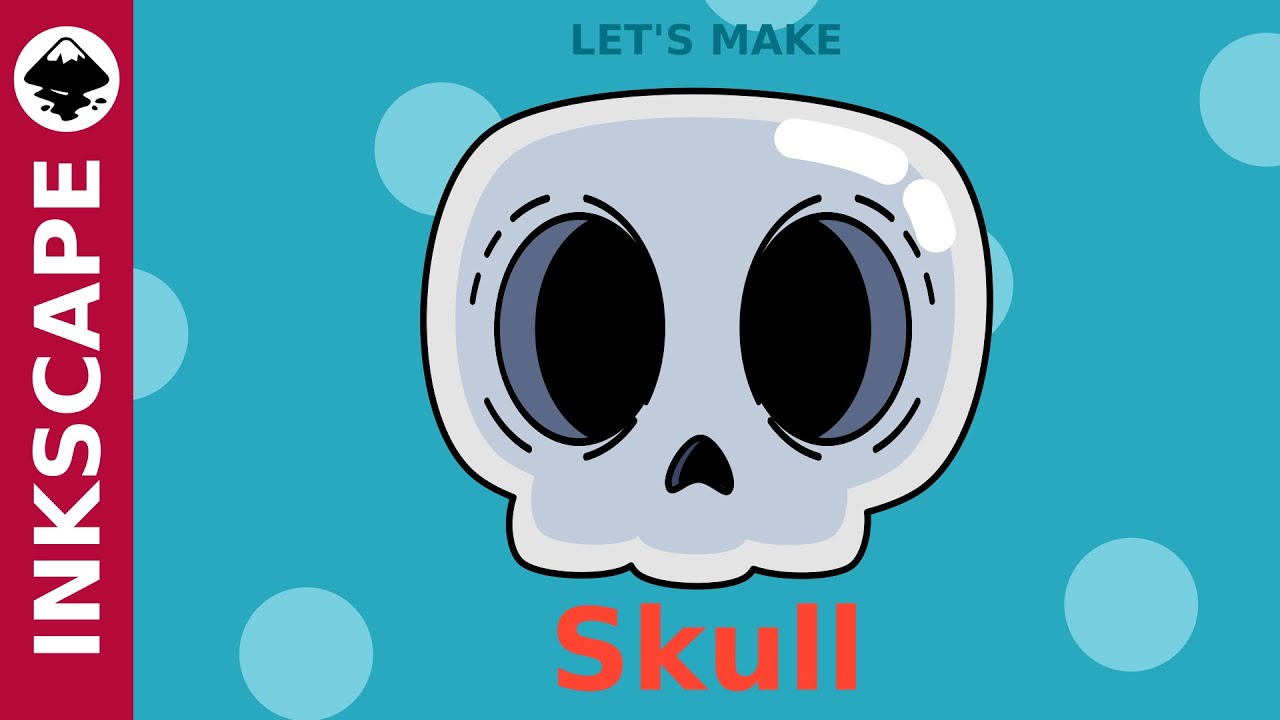 Inkscape Tutorial: How to draw a Skull - YouTube