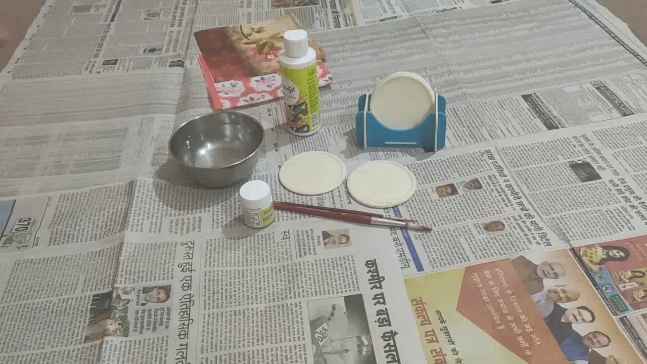 How to reuse old tea coasters with tissues - YouTube