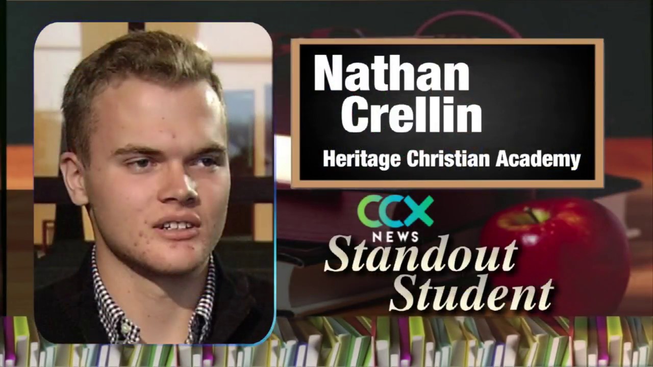 Nathan Crellin, Standout Student at Heritage Christian Academy - YouTube