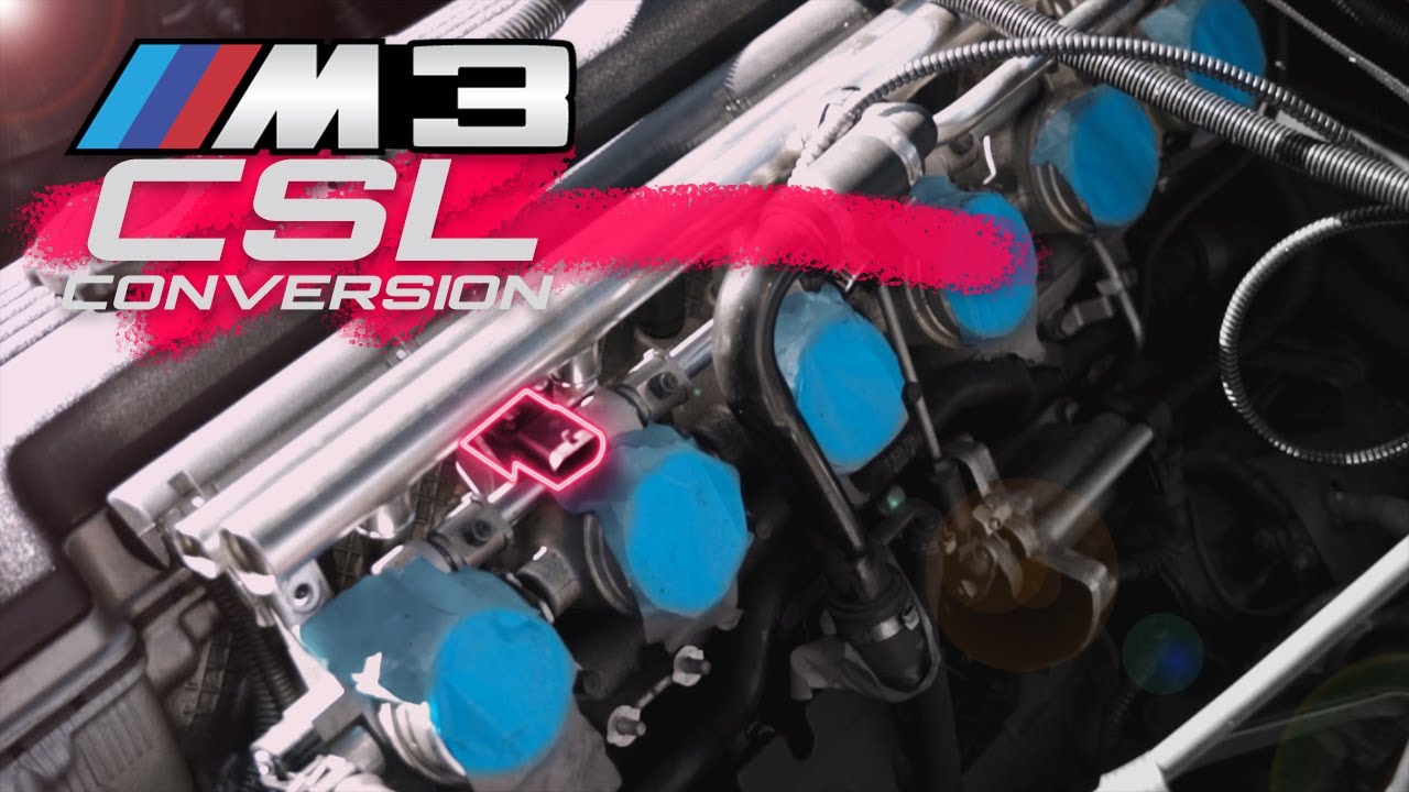 e46 M3 CSL Conversion - Map Sensor Install - YouTube