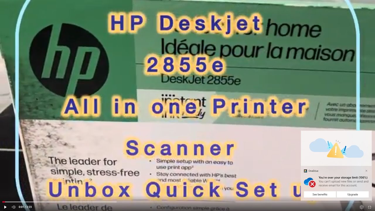 HP Deskjet 2855e - 2800e Series ALL in ONE Printer - Scanner - Quick ...