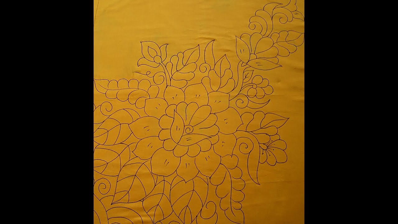 nakshi kantha design drawing tutorial ||nakshi kantha || nokshi kathar ...