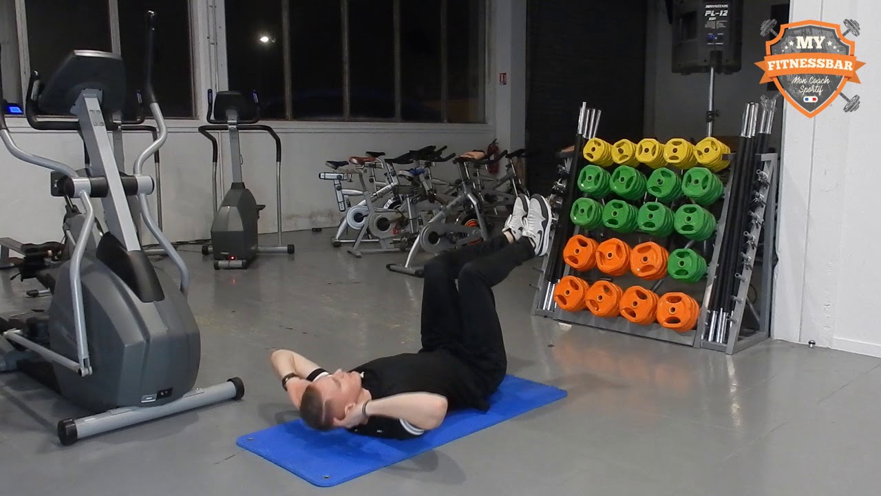 Crunch au sol [ABDOMINAUX] - YouTube