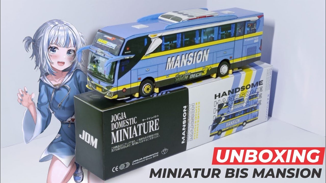 Unboxing Miniatur Bus Papercraft Bus Review - YouTube