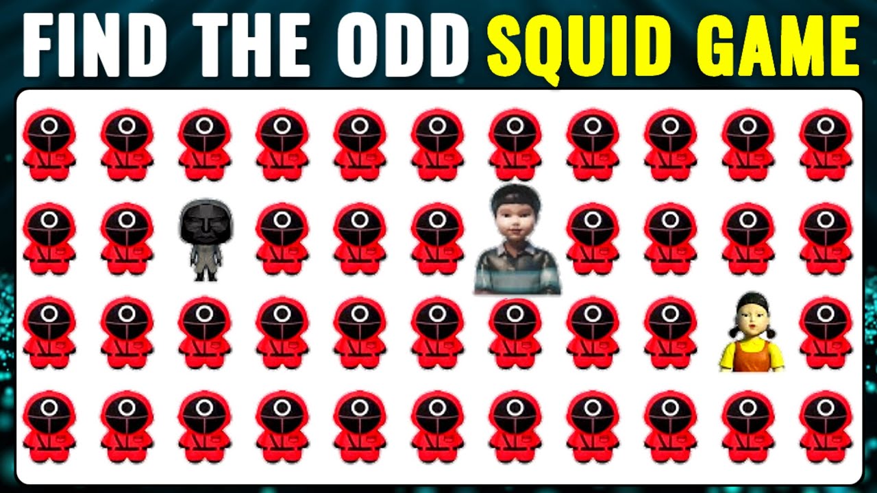 Find The ODD One Out | SQUID GAME Edition | Find The Difference One Out ...