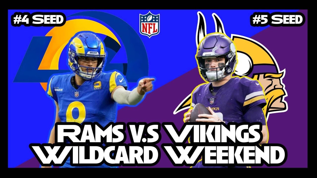 NFL 2025 Wild Card Weekend Los Angeles Rams VS Minnesota Vikings LIVE ...