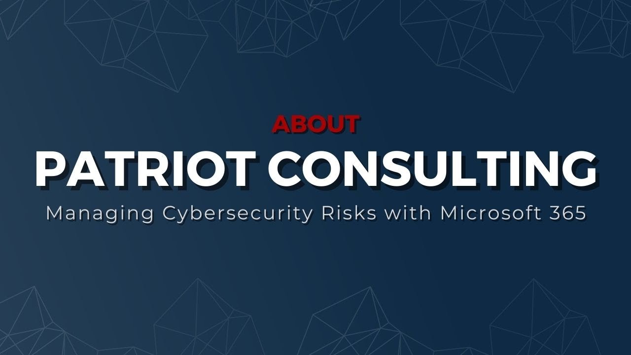 About Patriot Consulting Technology: Our Approach, Philosophy and Promise - YouTube