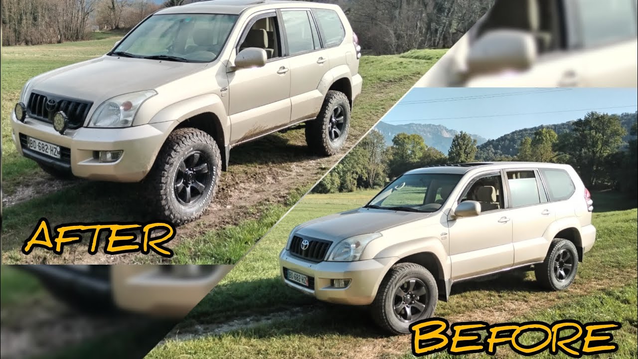 Toyota land cruiser kdj 120 Prado. Lift kit installed and new tyres ...