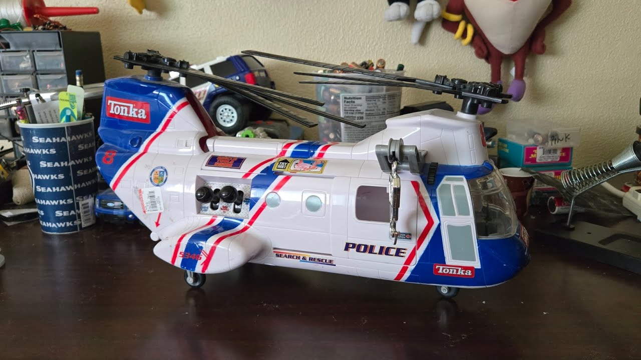Kinda... fixing and upgrading a Tonka Mighty Motorized Custom Chinook ...