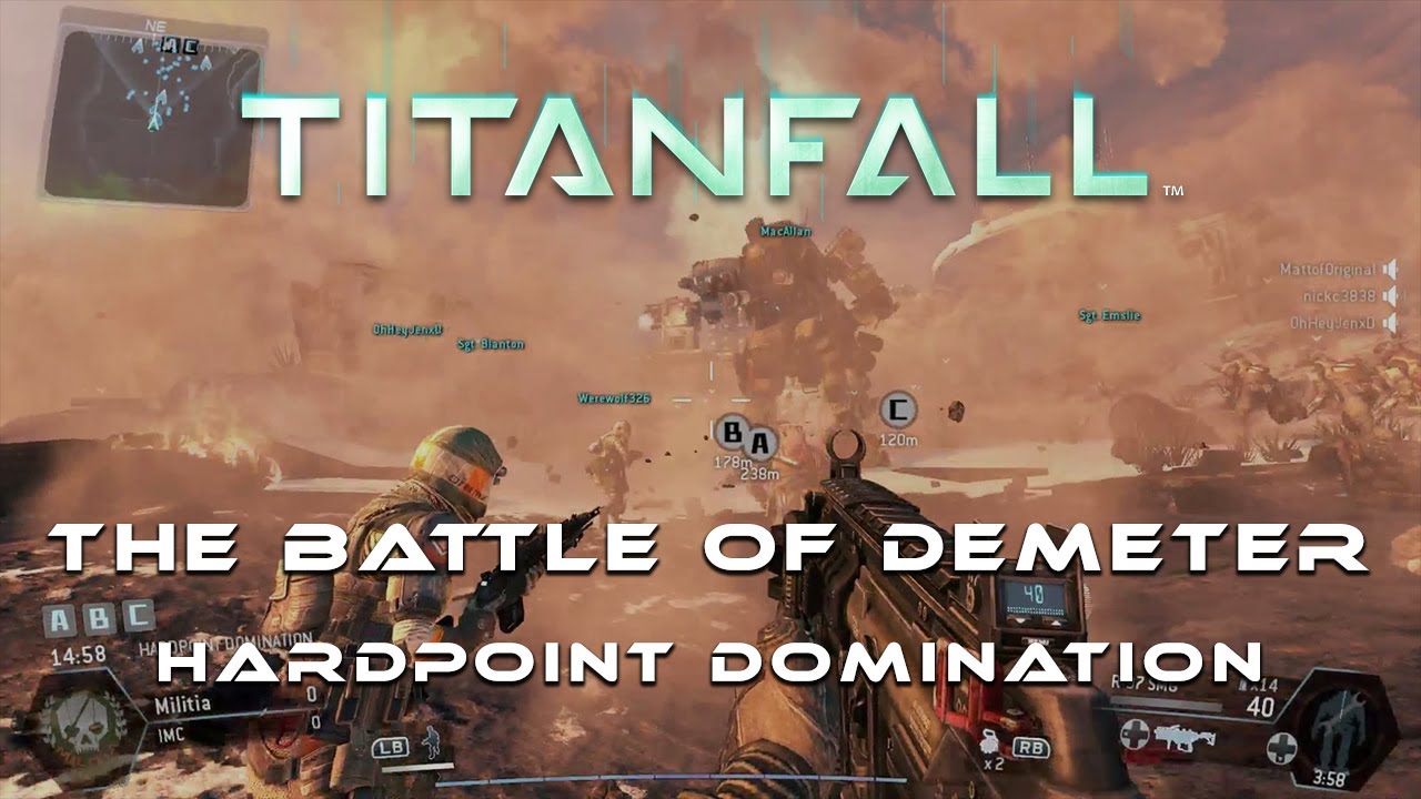 Titanfall Campaign "The Battle Of Demeter" Hardpoint Domination ...