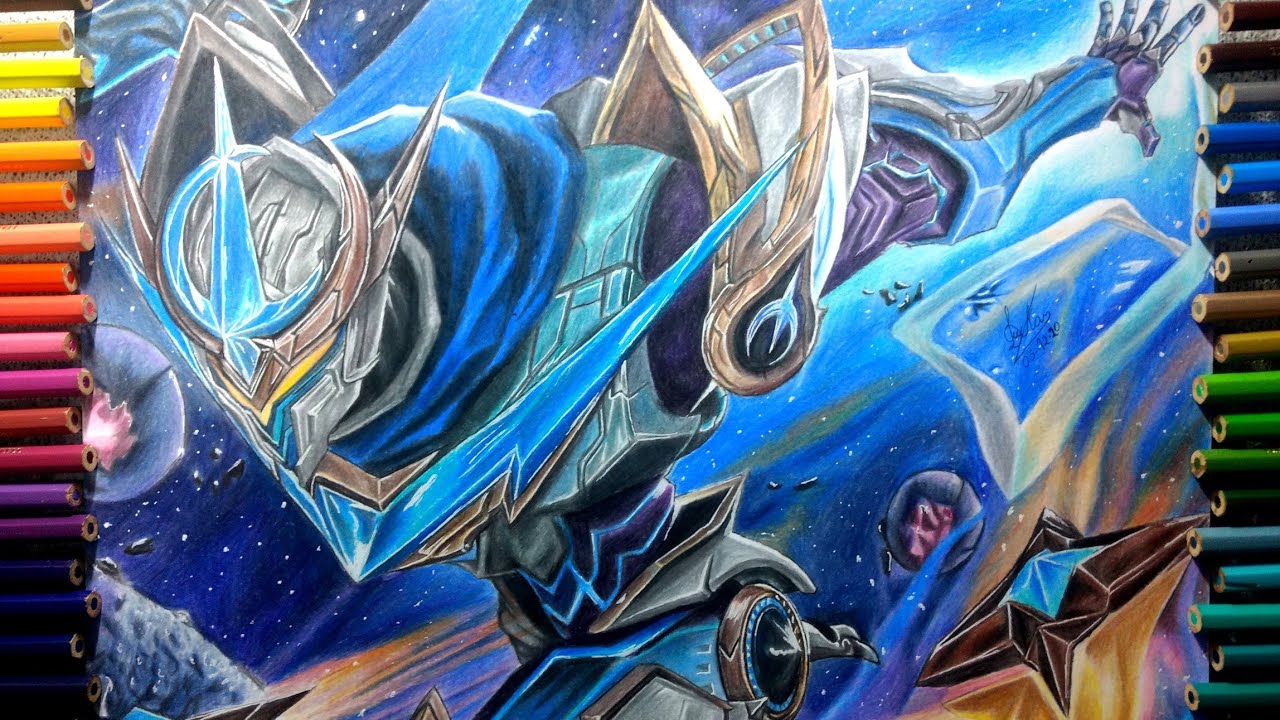 [Speed Draw] Gusion - Cosmic Gleam from Mobile Legends - YouTube