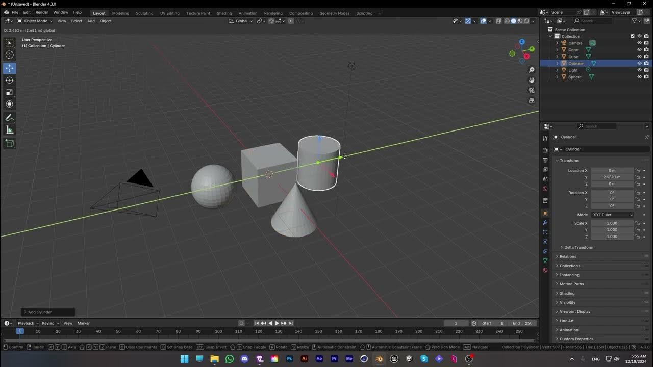 how to move in 3d preview and add meshes - YouTube