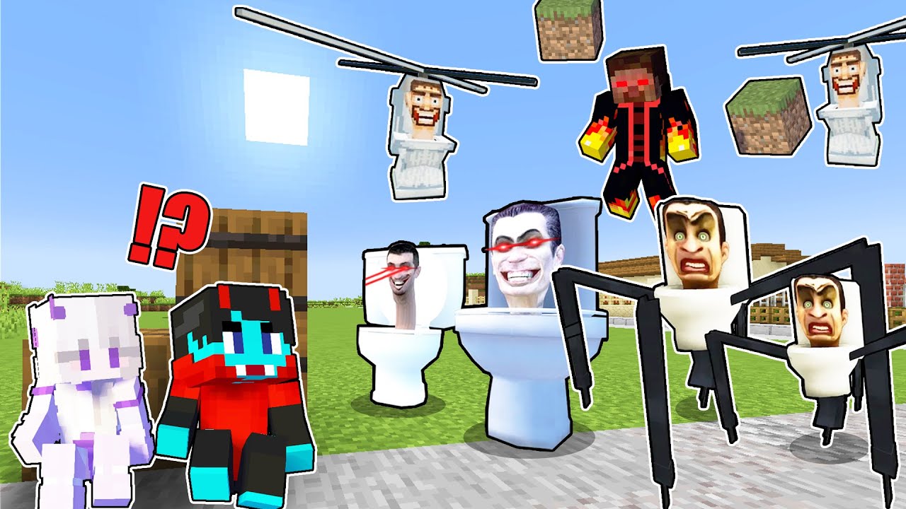 Best of SURROUNDED by SCARY MONSTERS in Minecraft! - YouTube