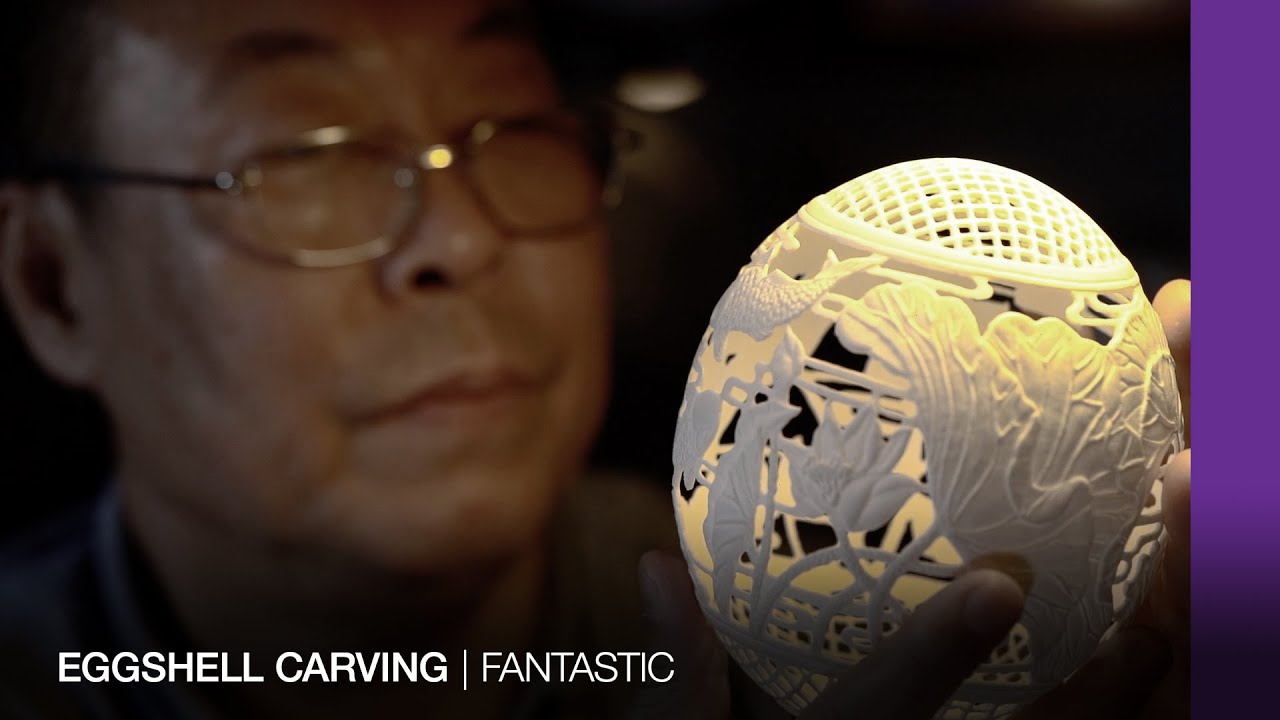 FANTASTIC | Eggshell carving - YouTube