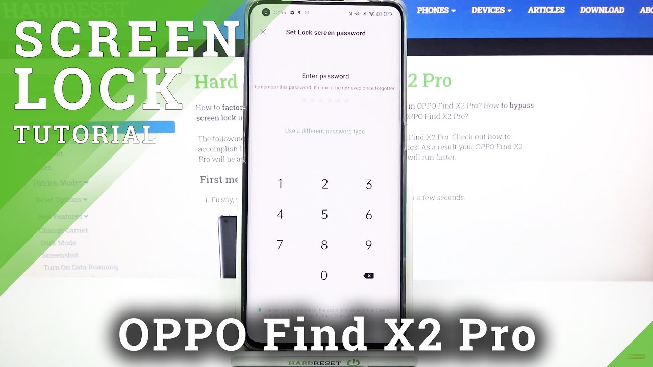 How to Set Up Screen Lock in OPPO Find X2 Pro – Add Screen Lock - YouTube