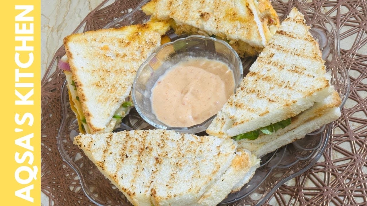 Spicy Peri Peri Chicken Sandwich Recipe || iftar special sandwich ...