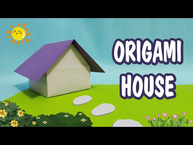 How To Make A Paper House Very Easy Diy 3d Origami House Youtube