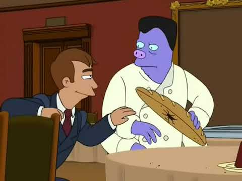 Futurama - I'm the mayor's aide, table for two please. Ok then / I can't fail the mayor, not ever.
