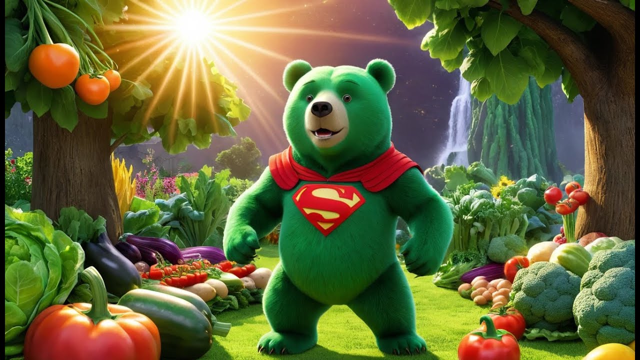 Veggie Bear Yes Yes Veggies | Fun Healthy Eating Song for Kids | Veggie ...