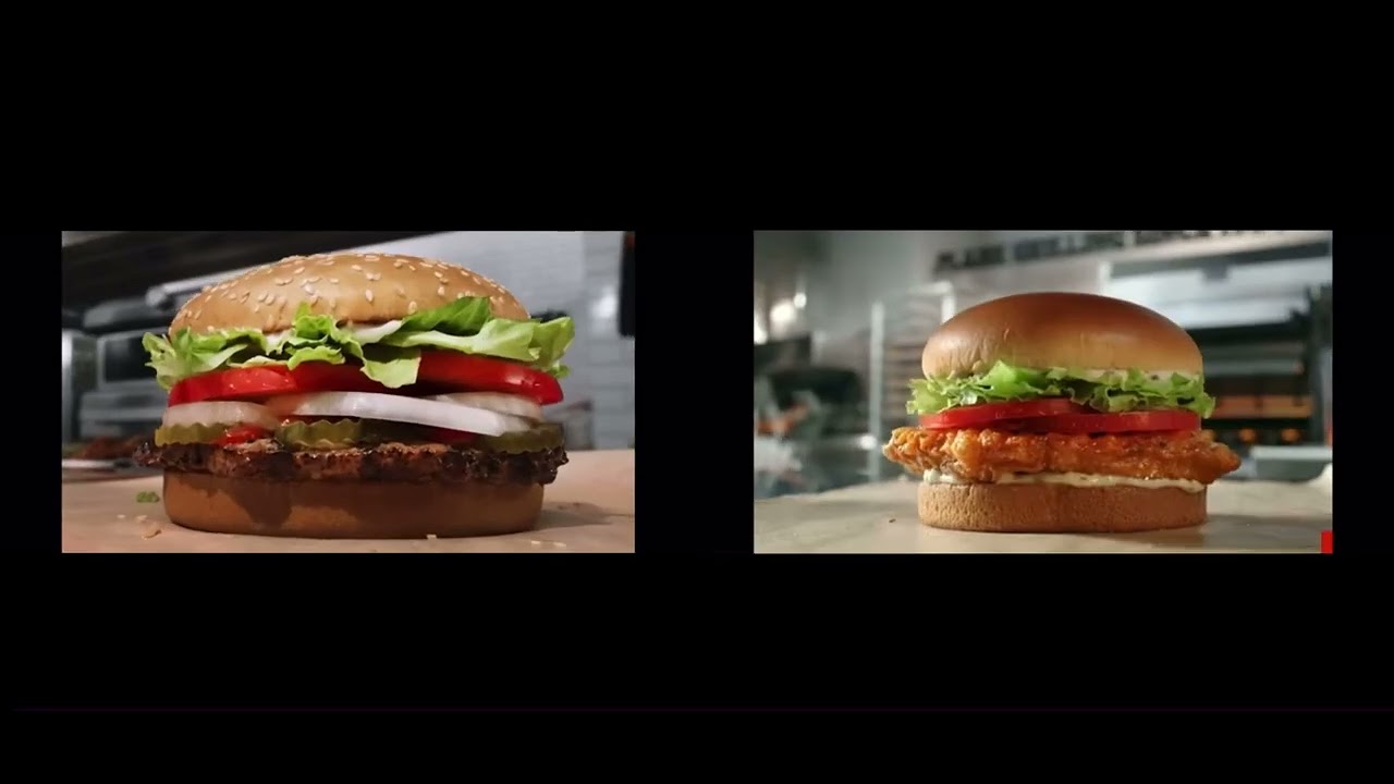 Burger King commercial but whopper whopper and chicken chicken are the ...