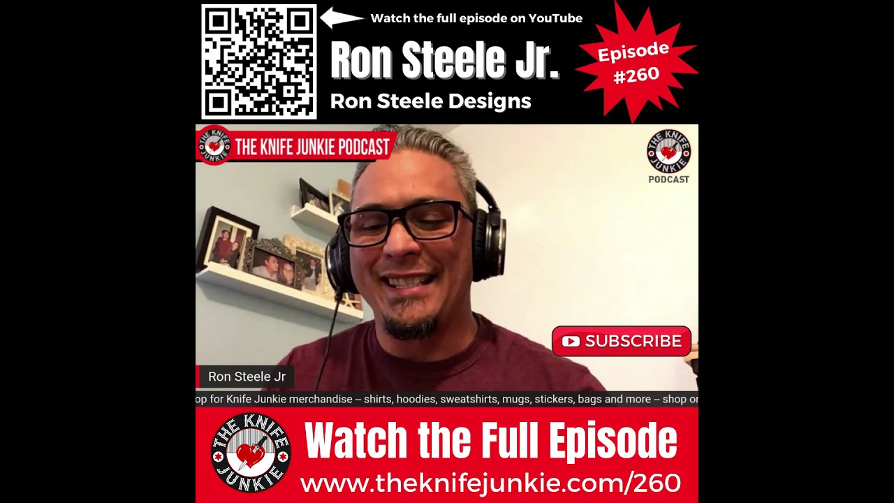 The Knife Junkie #shorts - Ron Steele Jr. of Ron Steele Designs - YouTube
