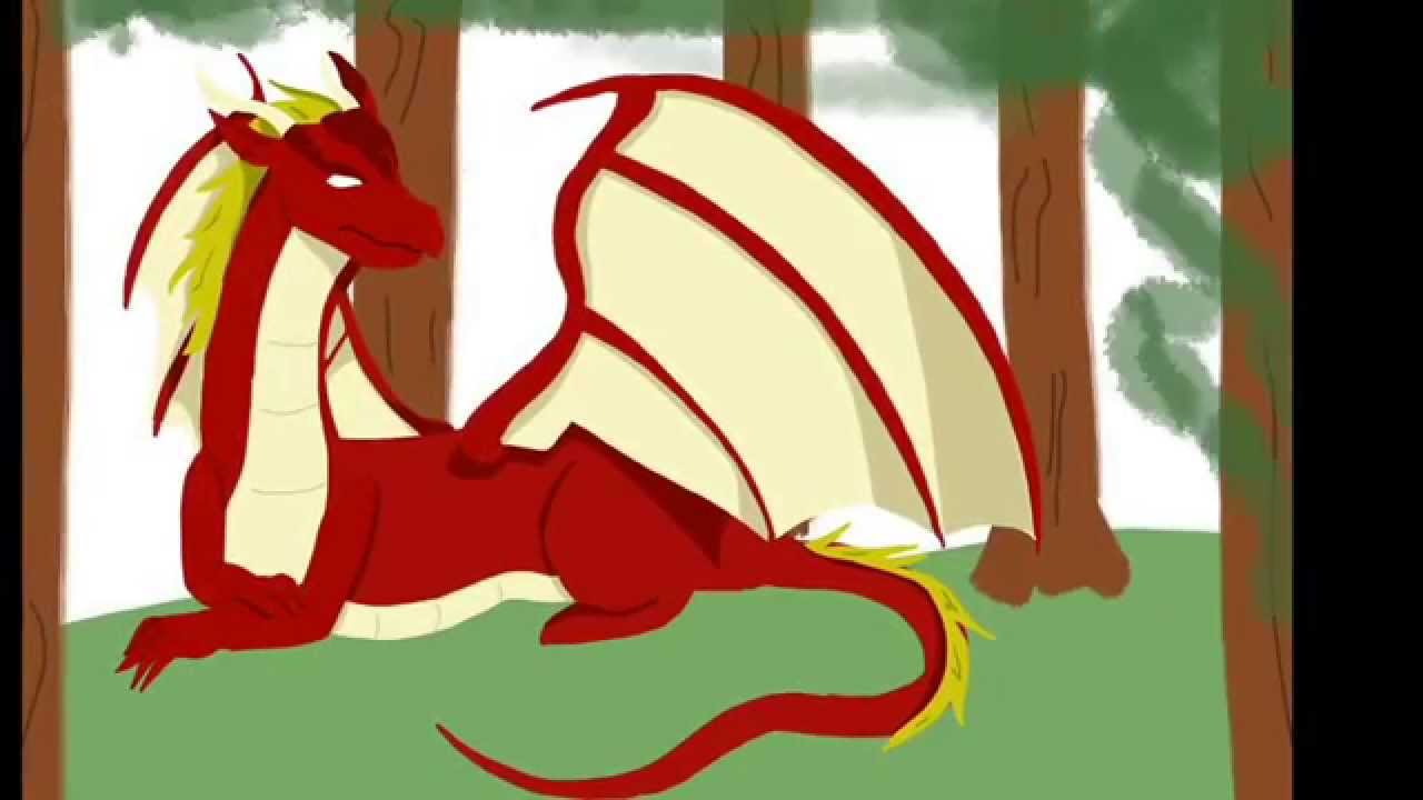 Speed Drawing: Red Dragon - YouTube