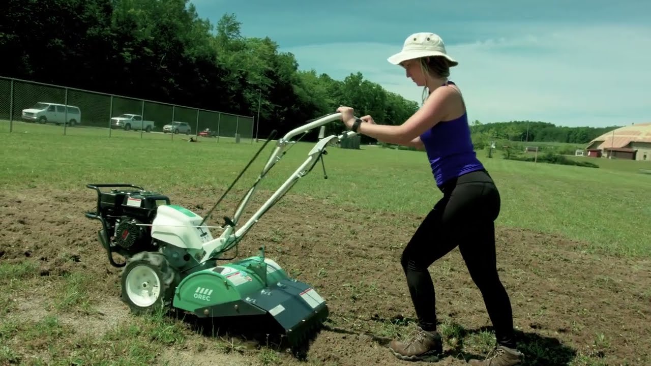 How to Use a Rear-Tine Garden Tiller - YouTube