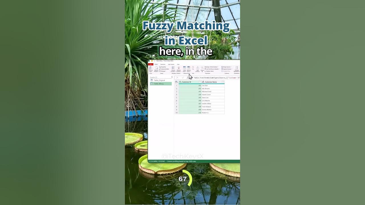 Fuzzy match in Excel in Power Query to Match Data #excel #powerqueryeditor #datascience #data ...