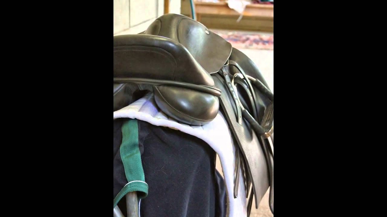 Mike Corcoran Saddlery "Master" Dressage Saddle - YouTube