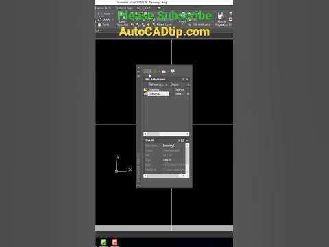AutoCAD for beginner - Xref command #ntd #autocad #tutorials #xref - YouTube