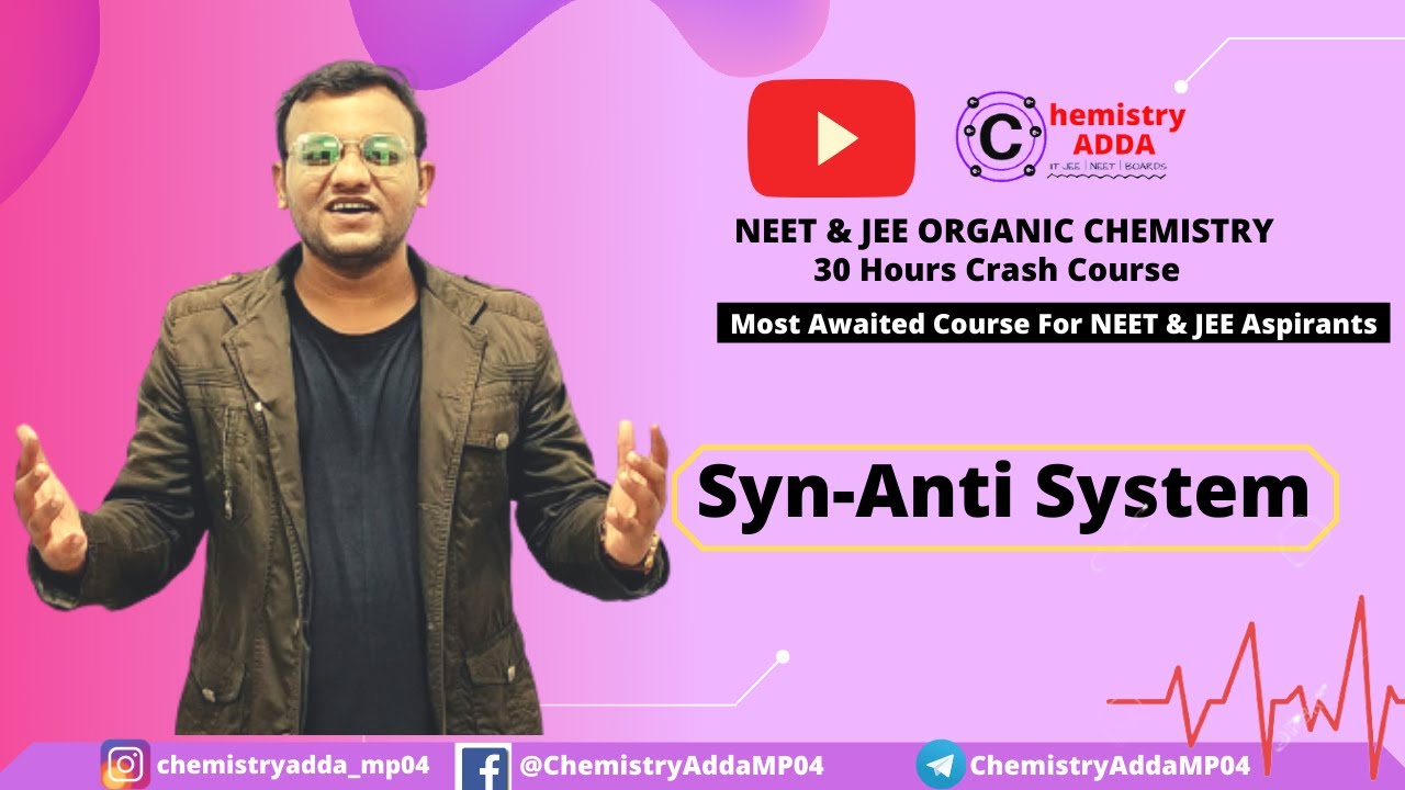 6. Syn-Anti System |Nomenclature Of G.I. | NEET & JEE Chemistry | 30 ...