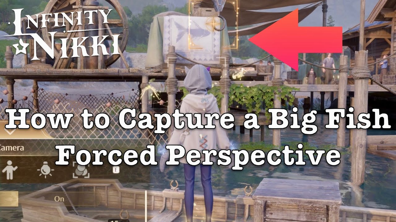 Infinity Nikki / Forced Perspective Catching a Big Fish Quest - YouTube