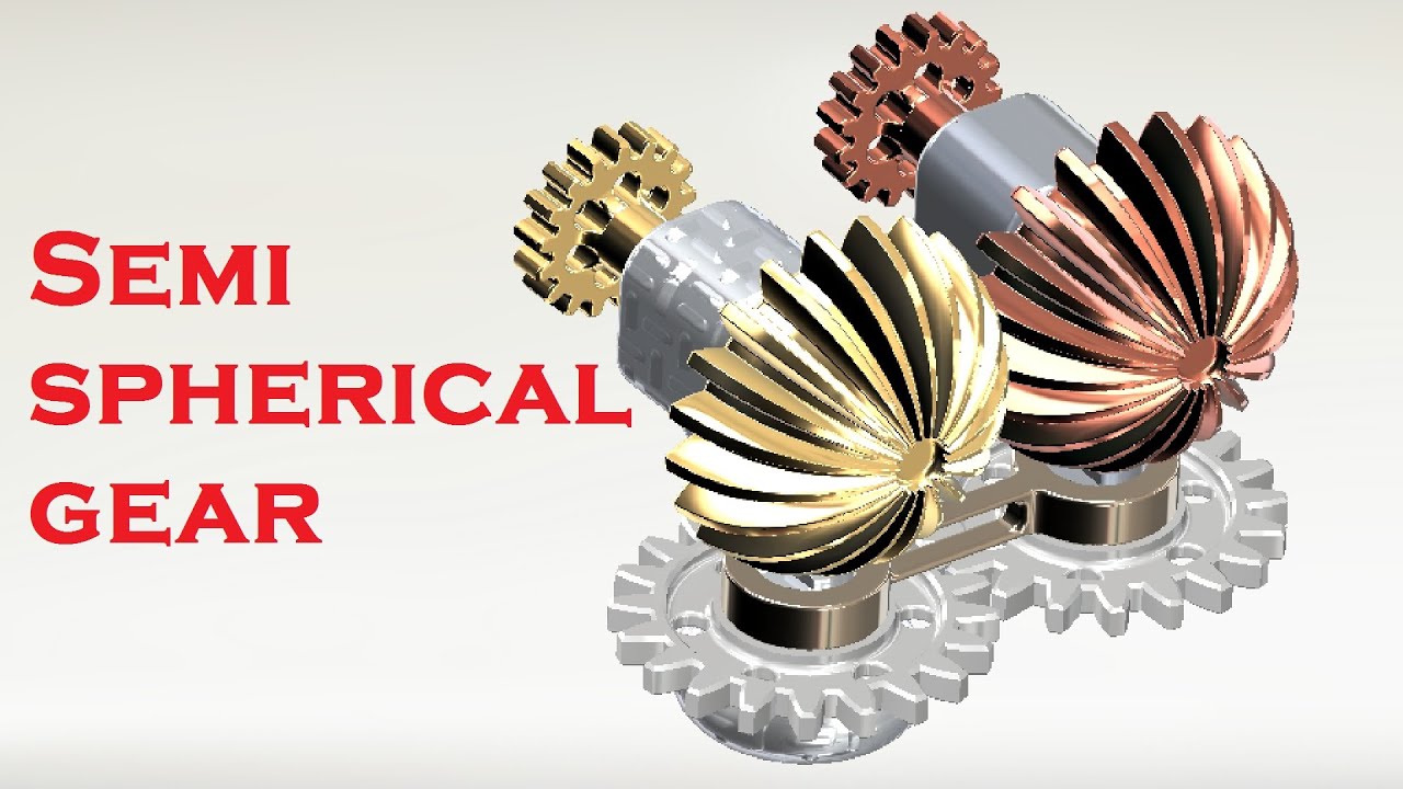 Semi Spherical Gears - YouTube