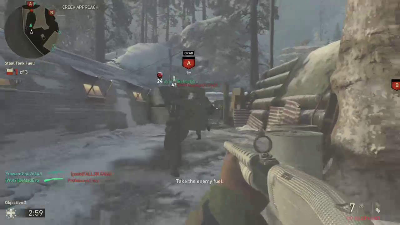 CoD WW2 Highlight: Saboteur+C4=Easy Mode - YouTube