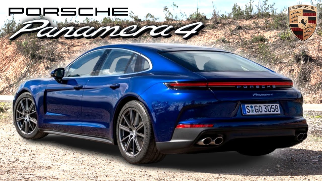 2024 Porsche Panamera 4 in Gentian Blue Metallic - YouTube