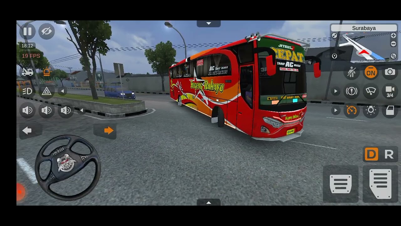 om telolet om bus sugeng rahayu#bussimulator #busindonesia #gameplay # ...