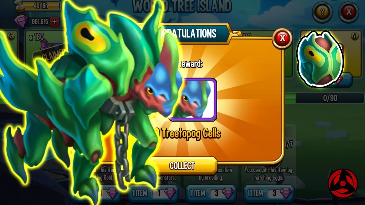 🔴Monster Legends: Treetopog challenge get egg Rank5 🔥 review combat ...